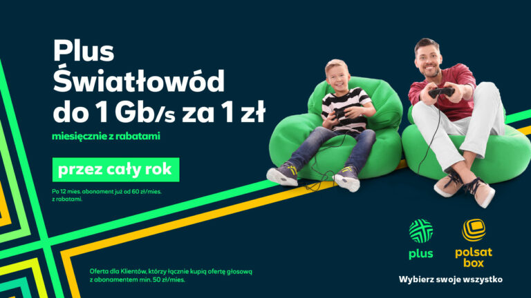 Plus Światłowód za 1 zł miesięcznie przez 1 rok! | gsm.biz.pl - 5G, LTE, bts, zasięg, analizy ...